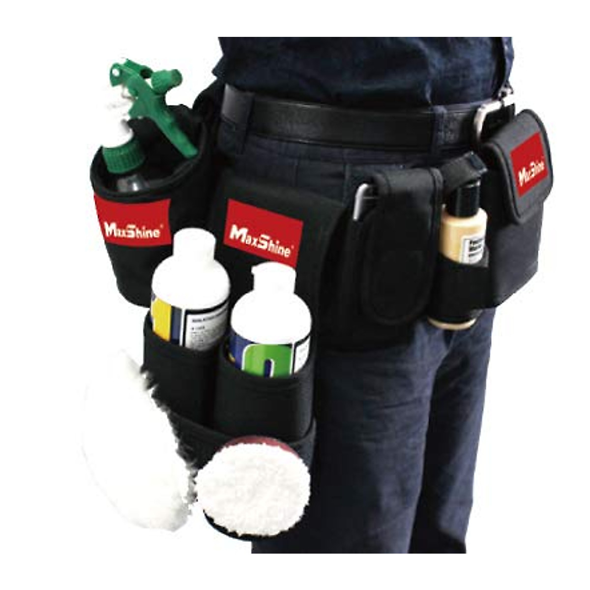 Maxshine Adjustable 600D Oxford Car Detailing Tool Belt Automotive Organizer Kit