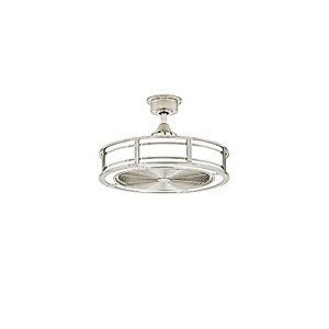 Home Decorators Collection Brette II 23 in. LED Indoor/Outdoor Brushed Nickel Ceiling Fan with Light and Remote Control