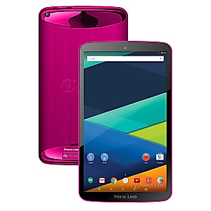 Visual Land Prestige Elite 10QS - 10.1" QuadCore Lollipop 5.0 Android Tablet with Keyboard Case, 16GB, IPS 1280x800 HD Screen, WiFi, Bluetooth ( Magenta )