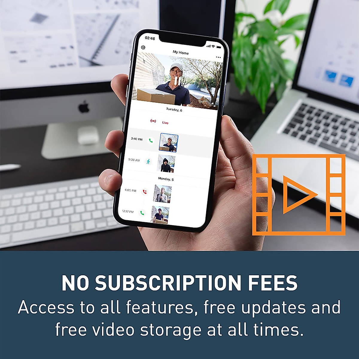 Netatmo Smart Video Doorbell | 2 Way Audio | High-Definition Camera with 1080P | Person Detection | Night Vision | Easy Installation | Built in Speaker | Security Without Monthly Fees | Model NDBUS