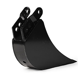 Titan Attachments 10" Front Hoe & Backhoe Bucket, Strong Replaceable Carbon Steel Teeth, Hydraulic Tilt Bucket, Excavator Attachment for Front Hoe & Backhoe Excavators, Skid Steer & Loader Accessory