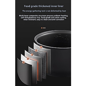 12V/24V Mini Rice Cooker, 3L Portable Travel Rice Cooker For Car/Truck, Small Rice Cooker with Steam Tray, Cooking Heating and Keeping Warm Function(BLACK)