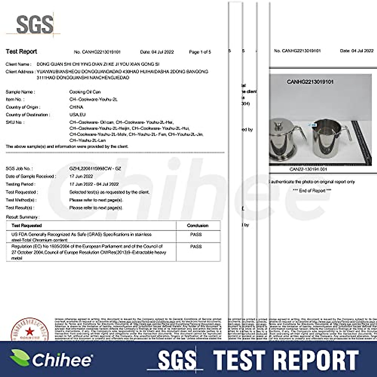 Chihee Grease Container Stainless Steel Bacon Grease Saver with Fine Mesh Strainer 2L / 67.6 fl oz Oil Container Grease Can with Dust-proof Lid Non-slip Tray for Kitchen Storing Frying Cooking Grease