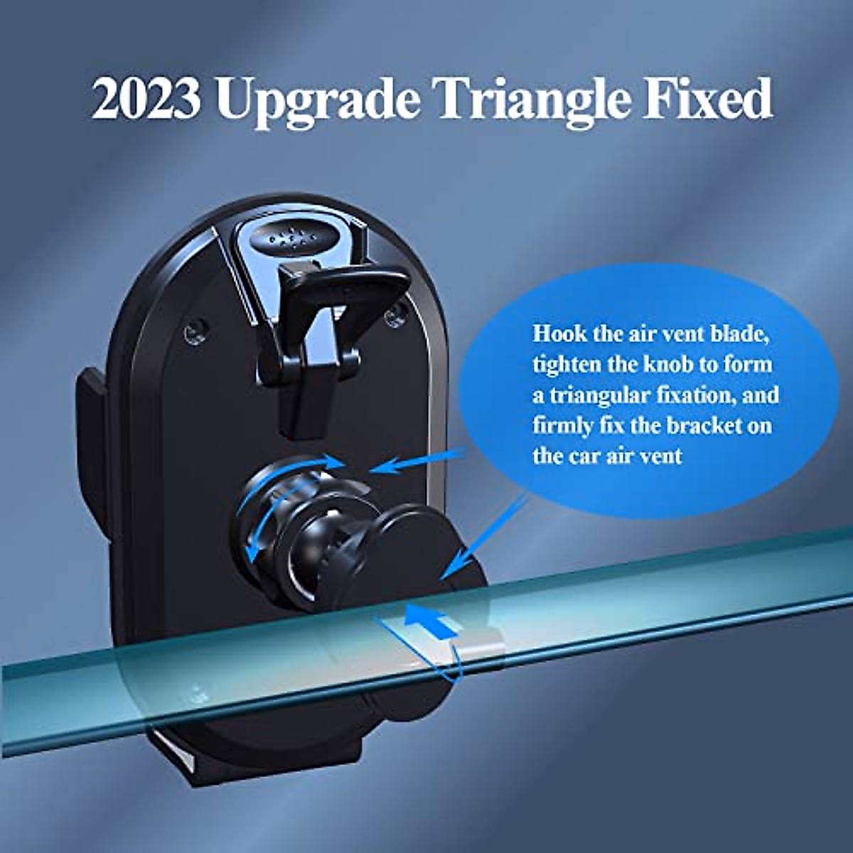 Ronnaquetta 360 Rotation Car Phone Holder, Quick Release, Adjustable, Compatible with 99% Phones, Black