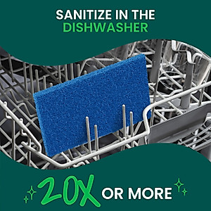 Scotch-Brite Non-Scratch Scour Pads, Scouring Pads for Kitchen and Dish Cleaning, 3 Pads