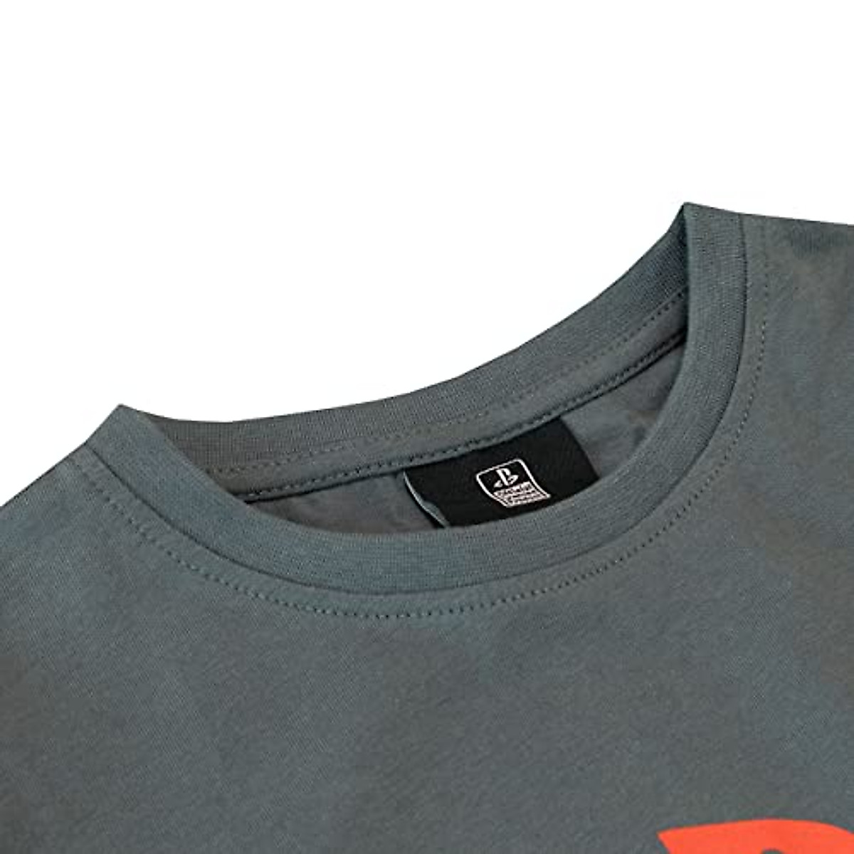 PlayStation Boys Gaming T-Shirt Video Game Short Sleeve Top for Kids Gray Size 8