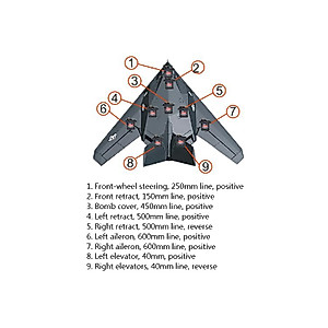 Sky Flight Hobby/Lanxiang/LX 70mm EDF Jets F117 Nighthawk PNP/ARF RC Flighter Plane