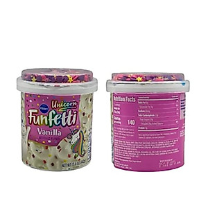 Unicorn Cupcake mix with frosting and cupcake baking pan accompanied by 50 baking cups and an RCM branded recipe card.