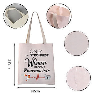 VAMSII Women Pharmacist Gifts Tote Bag Pharmacy Technician Gifts Pharmacist To Be Gifts Shoulder Bag Pharmacy Tech Gifts (Women Pharmacists Tote)