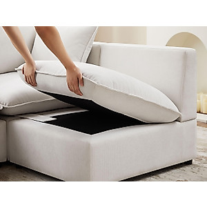 VANOMi Modular Sectional Sofa, 8 Seater Sleeper Sectional Sofa Modular Sectional Couch for Living Room, Sleeper Set-L