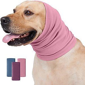 Nanaki Dog Calming Hoodie Ear Wraps for Dogs, Ear Protection Dog Fireworks Ear Head Muffs Dog Warp Anxiety Relief, Dog Hematoma Ear Wrap, Dog Head Cover The Grooming and Force Drying Dog Ear Protector