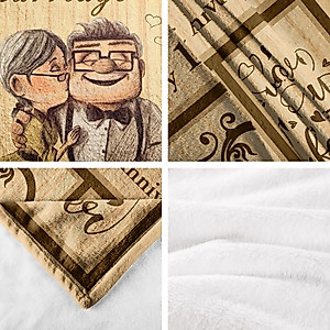 AKLSNDLKA 25th Anniversary Blanket Gifts,25th Silver Anniversary Wedding Gifts for Couple,Gifts for 25th Anniversary, 25 Year Anniversary Wedding Gifts,25th Anniversary Decorations Blanket