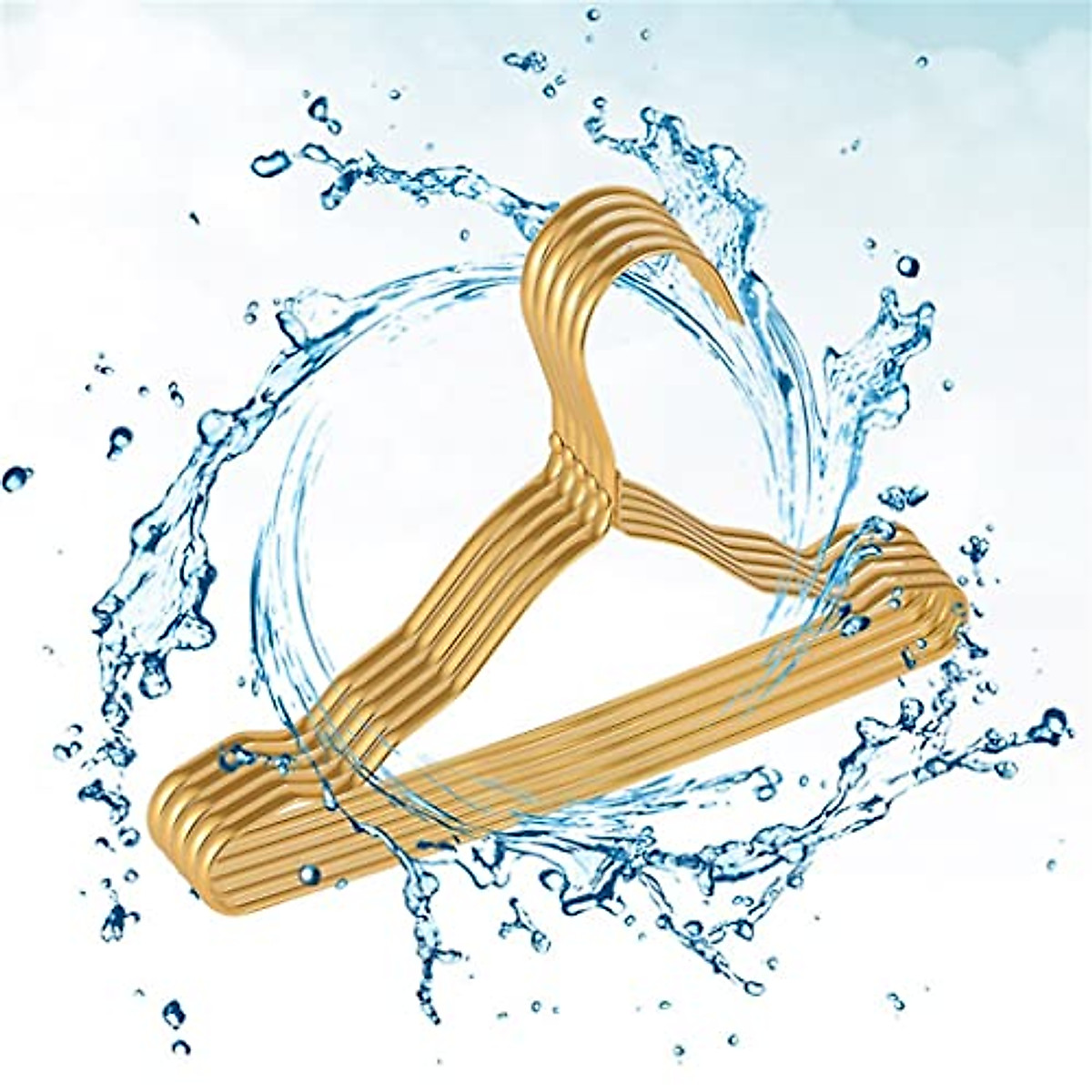 N/A 5pcs Aluminum Alloy Non-Slip Non-Slip Hanger Clothes Hanger Clothes Storage Rack Hanger ( Color : Gray , Size : 29*17.5cm )