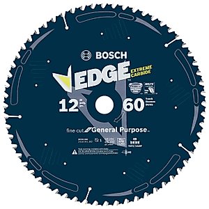 BOSCH DCB1244 12 In. 44 Tooth Daredevil Table and Miter Saw Blade General Purpose