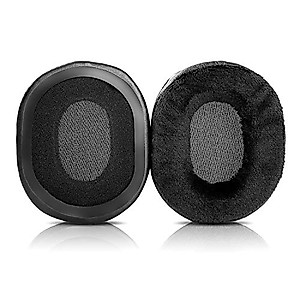 Upgraded Ear Pads Ear Cushion Compatible with Sony MDR-7506 MDR-V6 MDR-CD900ST ATH-M50X M40X M30x Wireless Headphone Memory Foam (Hybrid Velour)