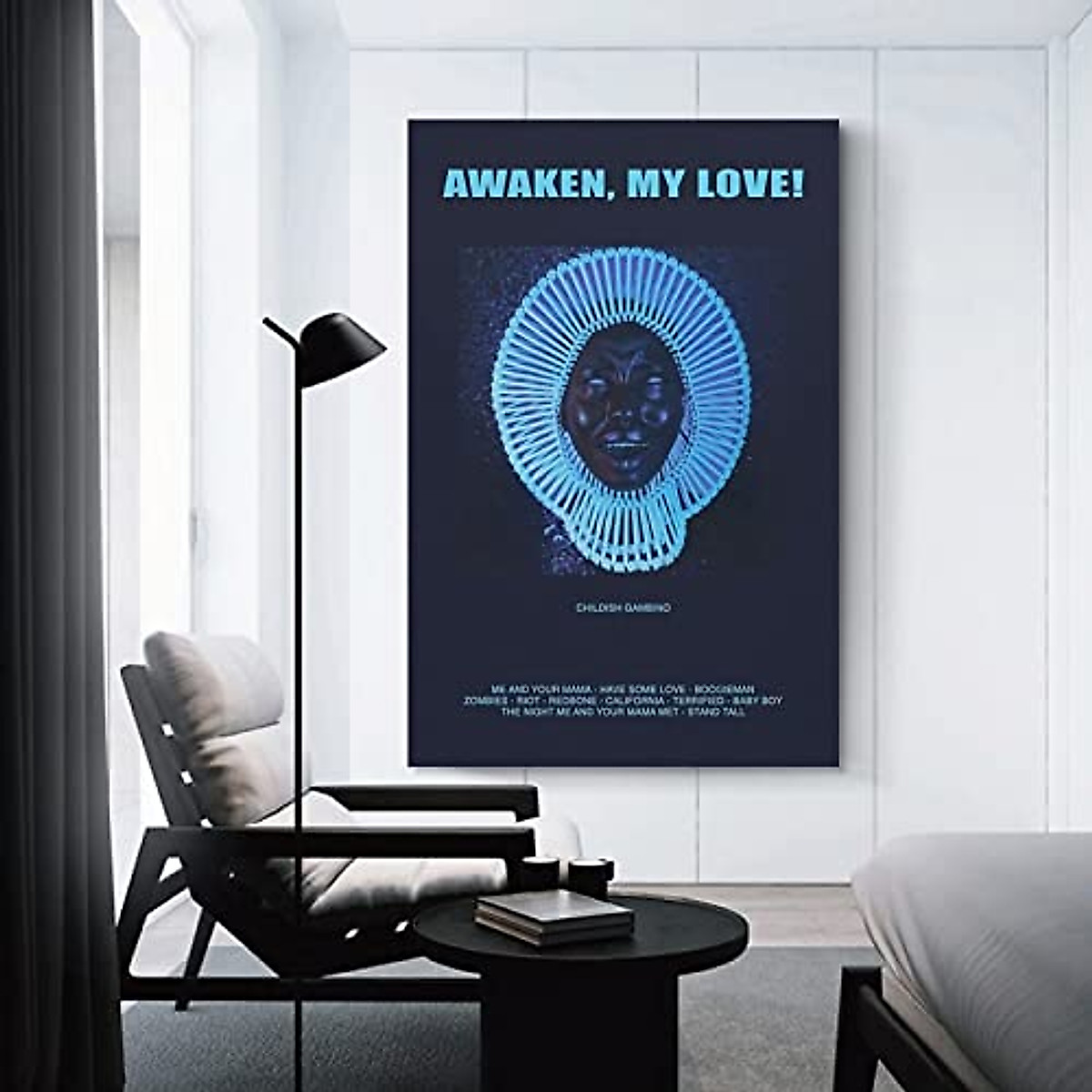 YILin Childish Gambino Poster Awaken My Love Album Music Poster Canvas Art And Wall Art Modern Family Bedroom Office Dorm Decor Gift 12x18inch(30x45cm)
