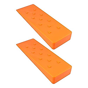 Felled Spiked Tree Felling Wedges for Tree Cutting – 10in Orange Plastic Felling Wedge, Logging Tools – 2 Pack