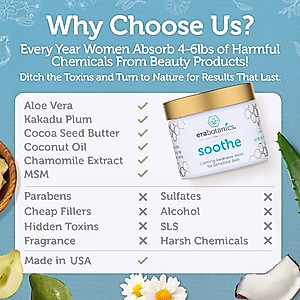 Era Organics Cream Redness Relief Moisturizer- Soothing Redness Relief for Face with Manuka Honey, MSM, Chamomile - Calming Moisturizer for Face - Redness Face Cream Made in USA