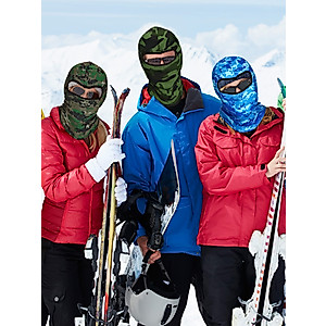 SATINIOR 6 Pieces Ski Mask Full Face Cover UV Sun Protection Balaclava Summer Ice Cooling Neck Gaiter for Men Outdoor Cycling(Fluorescent Colors)