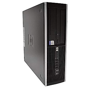 HP Elite Desktop Computer, Intel Core i5 3.2 GHz, 8 GB RAM, 500 GB HDD, Keyboard & Mouse, Wi-Fi, Dual 19 LCD Monitors (Brands Vary), DVD-ROM, Windows 10 (Renewed)