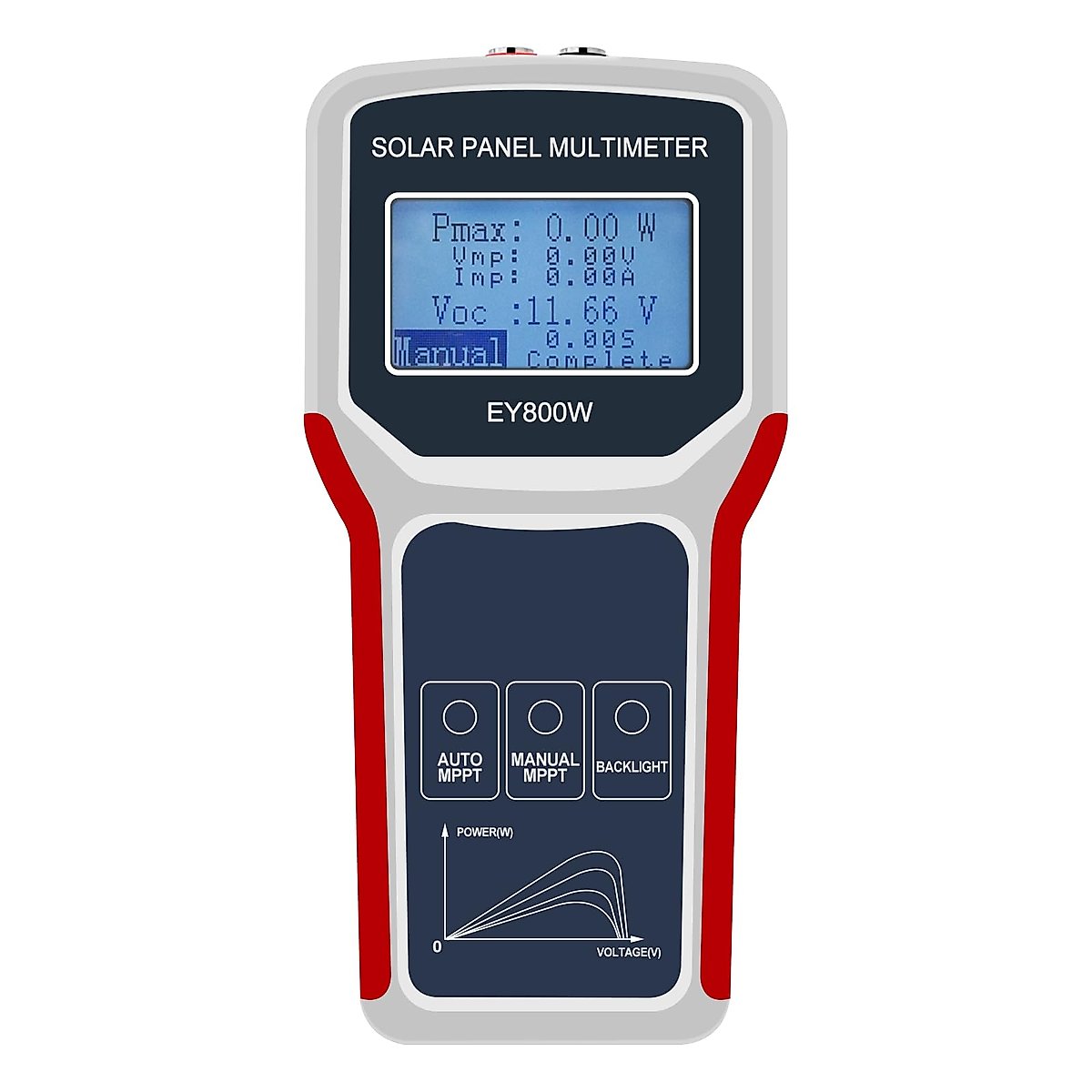 KAOLALI Solar Panel Tester EY800W Upgraded Multimeter LCD Display MPPT Tester for Photovoltaic Panel with Power Protection and Multifunction LCD Screen