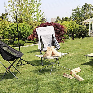 Portable Outdoor Fire Pit Folding Grill, Outdoor Foldable Stainless Steel Mesh Grill Net Folding Fire Pit Grill for Garden Camping Outdoor Barbecue