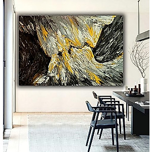 Canvas Wall Art Love Painting for Couples Bedroom, Love Painting Wall Art, Wall Art Love, Kiss Painting, The Kiss Painting Print, Kiss Canvas Wall Art (Ready to hang 24"x36", Style 1)