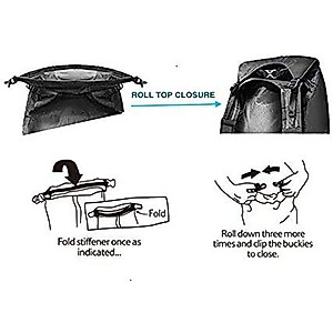 Outlander 100% Waterproof Hiking Backpack Lightweight Packable Travel Daypack(Grey) 25L