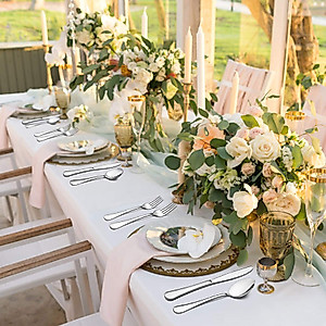 LIANYU 48-Piece Silverware Set with Extra Forks, Stainless Steel Flatware Cutlery Set for 8, Eating Utensils Tableware, Dishwasher Safe, Mirror Finish