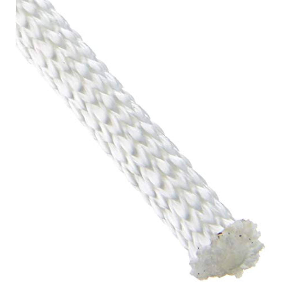 1/4 inch White Dacron Polyester Rope - 500 Foot Spool | Solid Braid - Industrial Grade - High UV and Abrasion Resistance - Low Stretch