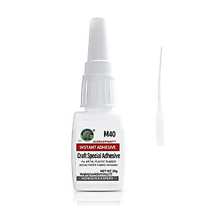 Guoelephant 20g Craft Glue,Craft Adhesive,Craft Glue Quick Dry Clear,Instant Super Glue for Craft,DIY,Metal, Plastic, Rubber, Wood, Leather,Scrapbooking,Card Making,Photo,Toy, Model, Decor, Crystal 