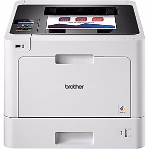 Brother HL-L8260CDW Business Color Laser Printer, Flexible Wireless Networking, Mobile Printing, Speed Up to 33ppm, Automatic Duplex Printing, 2400 x 600 dpi, 250-sheet Capacity, Ethernet, White