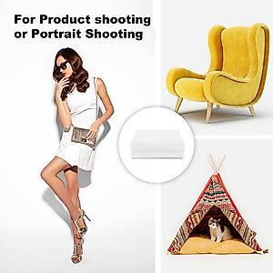 10x12ft White Backdrop Photography, CPLIRIS Pure Polyester White Photo Booth Backdrop Collapsible Screen White for Photoshoot, Party and Video