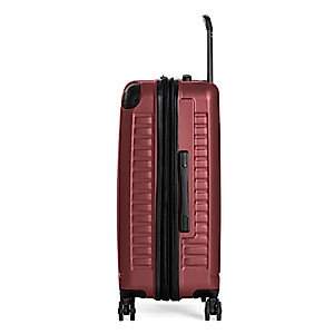 Ben Sherman Sunderland Spinner Travel Upright Luggage, British Red, 24-Inch Checked