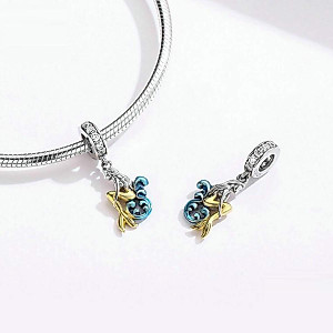 Eternalll Jewellery Original 925 Sterling Silver Charms Love Animal Charms for Braceletsfor Women Family Friend Birthday Christmas Charm (Mermaid Charm)