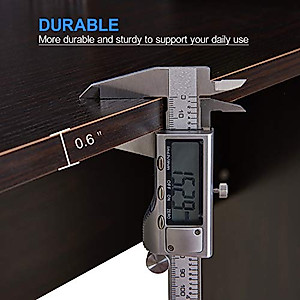 Mcombo Modern Computer Desk with Hutch L Shaped Gaming Desk Corner Desk with Shelves for Small Space Home Office Dark Brown 7194BK 47.24 W x 41.93 D x 53.15 H Inch