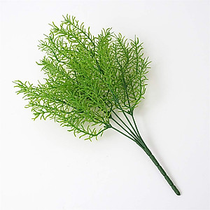 Underleaf Artificial Plants, Fake Grass Plastic Leaves Shrubs Simulation Greenery Bushes Indoor Outdoor Home Garden Office Yard Verandah Wedding Decoration