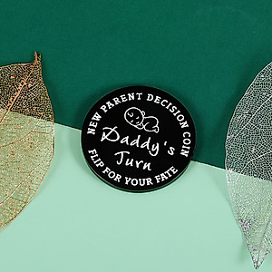 Fun New Parents Decision Coin, New Mom Gifts for Women New Dad Gift for Mother to Be New Baby Baby Shower Pregnancy Gift First Time Birthday Mothers Fathers Day Christmas Thanksgiving, Double Sided