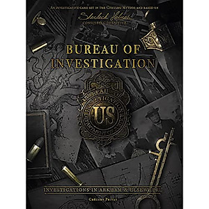 Bureau of Investigation: Investigations in Arkham & Elsewhere Board Game, Cooperative Mystery Game for Kids & Adults, Ages 14+, 1-8 Players, 120-240 Minute Playtime, Made by Space Cowboys