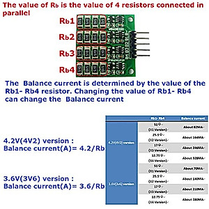 Eletechsup 3.6V 3.6/Rb 140mA 1-4 Cell 3.7V Li-ion Polymer 3.2V LiFePO4 Lithium Battery Packs Charge Balance BMS Charger Protection Board (1)