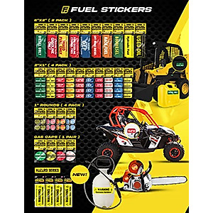 Diesel Only, Mixed Fuel Only, and Gas Only Sticker - 2 Labels of Each Type - Gas Cans and Fuel Storage - Weatherproof, Extreme Stick, Fuel Signs by Fuel Stickers - USA Made (6x2 inch), 6 Labels