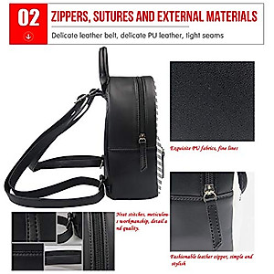 GLENLCWE Hawaiian Pineapple Floral Print Mini Leather Backpack,Travel Purse Tote Handbag for Women Ladies Girls