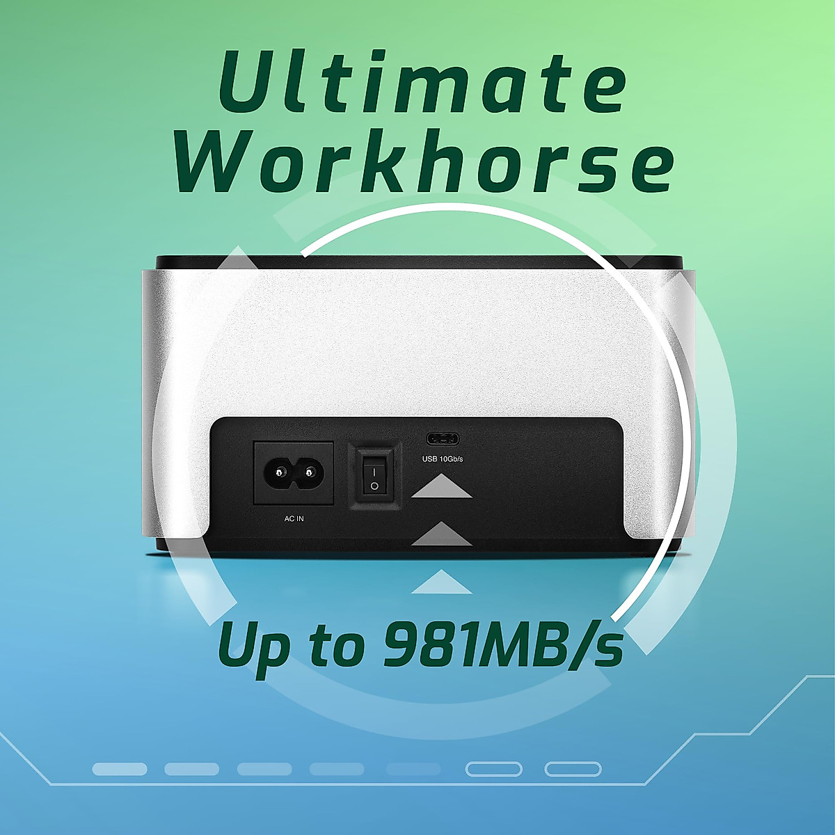 OWC Drive Dock USB-C Dual Drive Bay Solution, USB 3.1 Gen 2, for Mac and PC, (OWCTCDRVDCK)