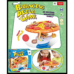 Trisquirrel Topple Pizza Game,Tabletop Balancing Pizza Toy, Poppa's Pizza Pile-Up for 2-4 Players,Fun for Family & Friends