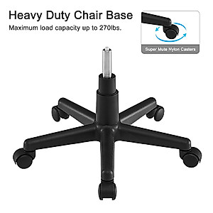 VECELO Modern Armless Home Office Desk Chair, 360°Rolling Swivel Adjustable Height for Make Up/Bed Room/Small Space, Linen Fabric, White