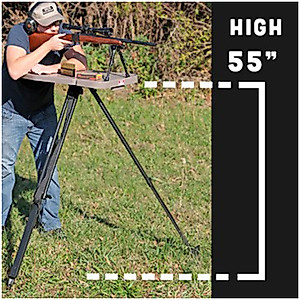 MTM HLST High-Low Shooting Table,Grey/Black