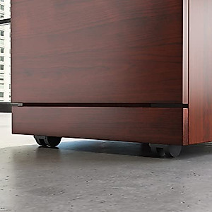 OfficeWorks by Sauder Affirm 72 X 30 Shel 2 Drawer Pedestal Ste, L: 71.10" x W: 29.53" x H: 29.29", Classic Cherry Finish