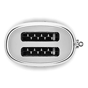 Smeg TSF01SSUS 50's Retro Style Aesthetic 2 Slice Toaster, Chrome