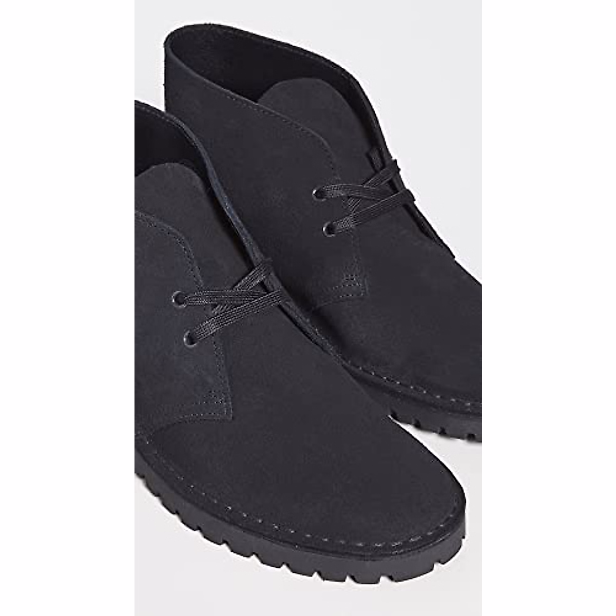 Clarks Desert Rock Men's Boot 8 D(M) US Black-Suede