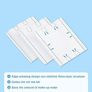 Lily Bell (660 Count) Cotton Tissues Facial Towels Disposable Cotton Facial Pads Cotton Rounds (222 Count)